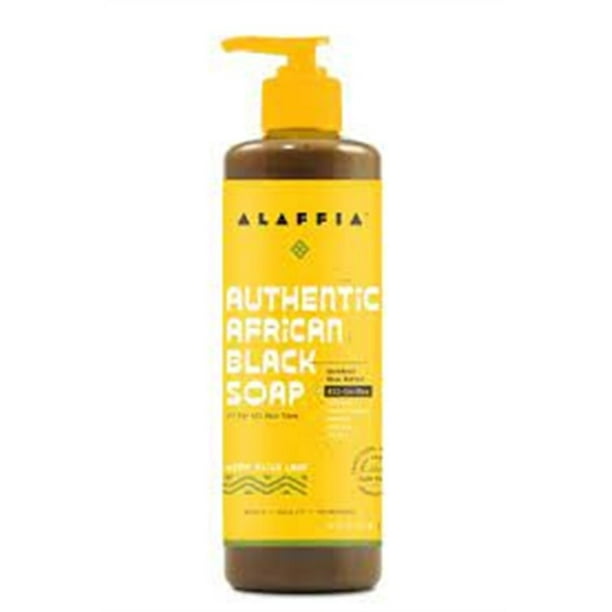 Alaffia Authentic African Black Soap All-In-One, Hemp Olive Leaf 16 fl ...