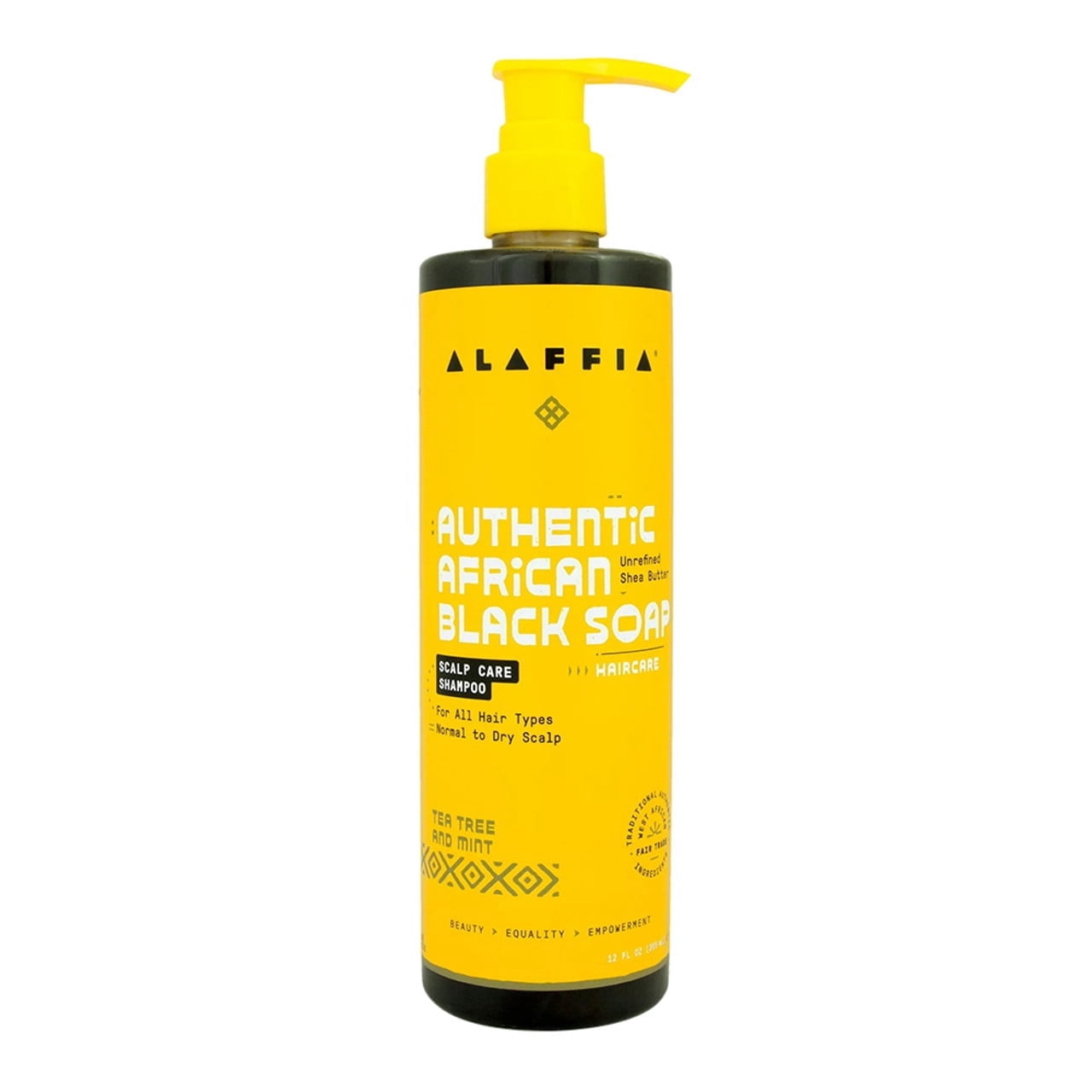 Alaffia Authentic African Black Soap Scalp Care Shampoo With Tea Tree ...