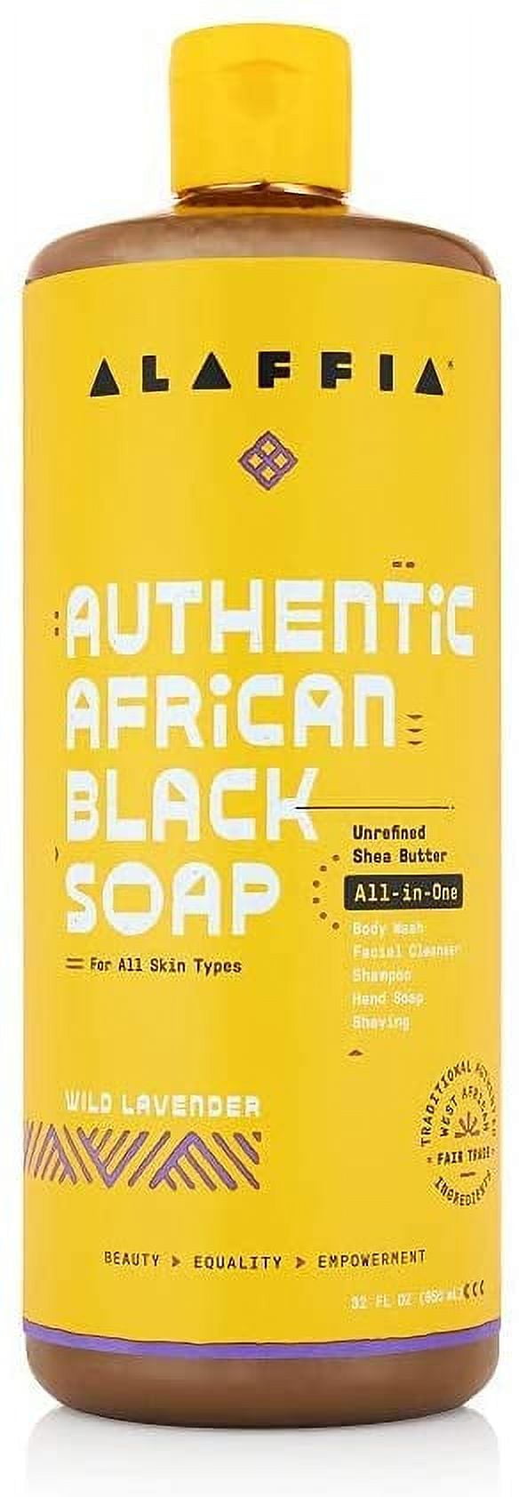 Alaffia Authentic African Black Soap (Wild Lavender, 32 oz) - Walmart.com