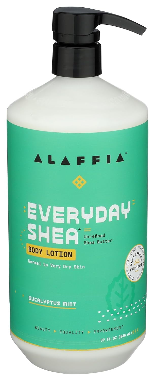 Alaffia Eucalyptus Mint Body Lotion - 32 fl oz - Moisturizing ...