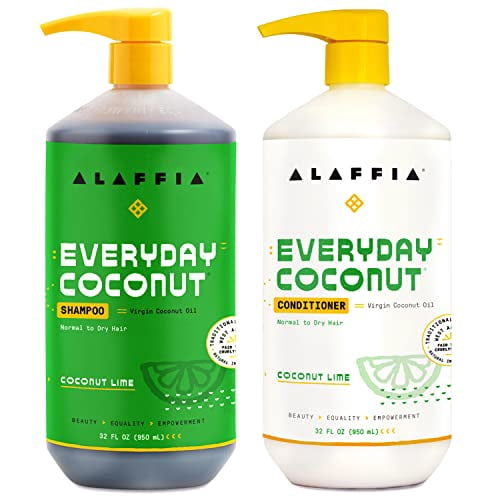 Alaffia EveryDay Coconut Shampoo and Conditioner - For Normal to Dry ...