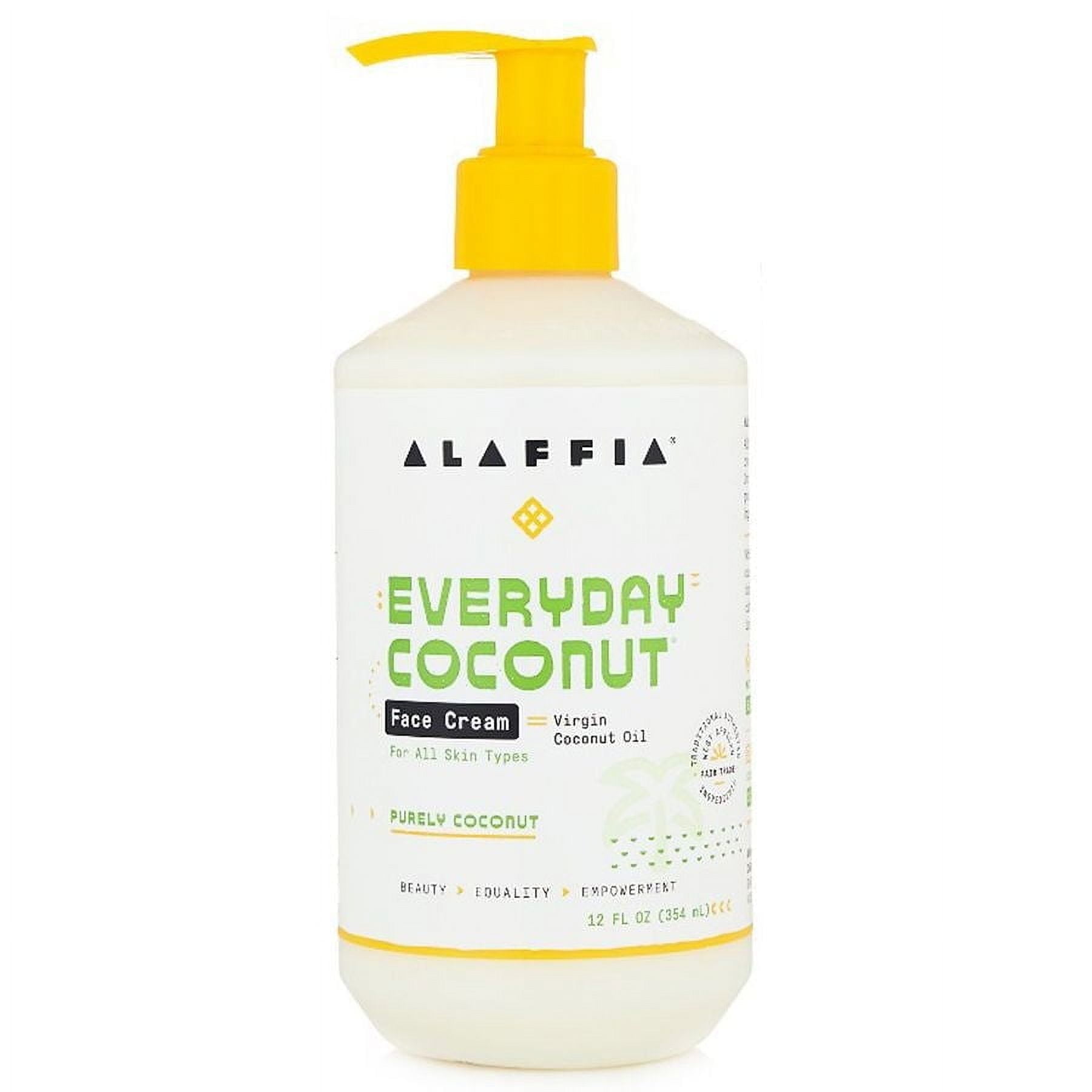 Alaffia Everyday Coconut Face Cream Purely Coconut 12.0 fl oz - Walmart.com