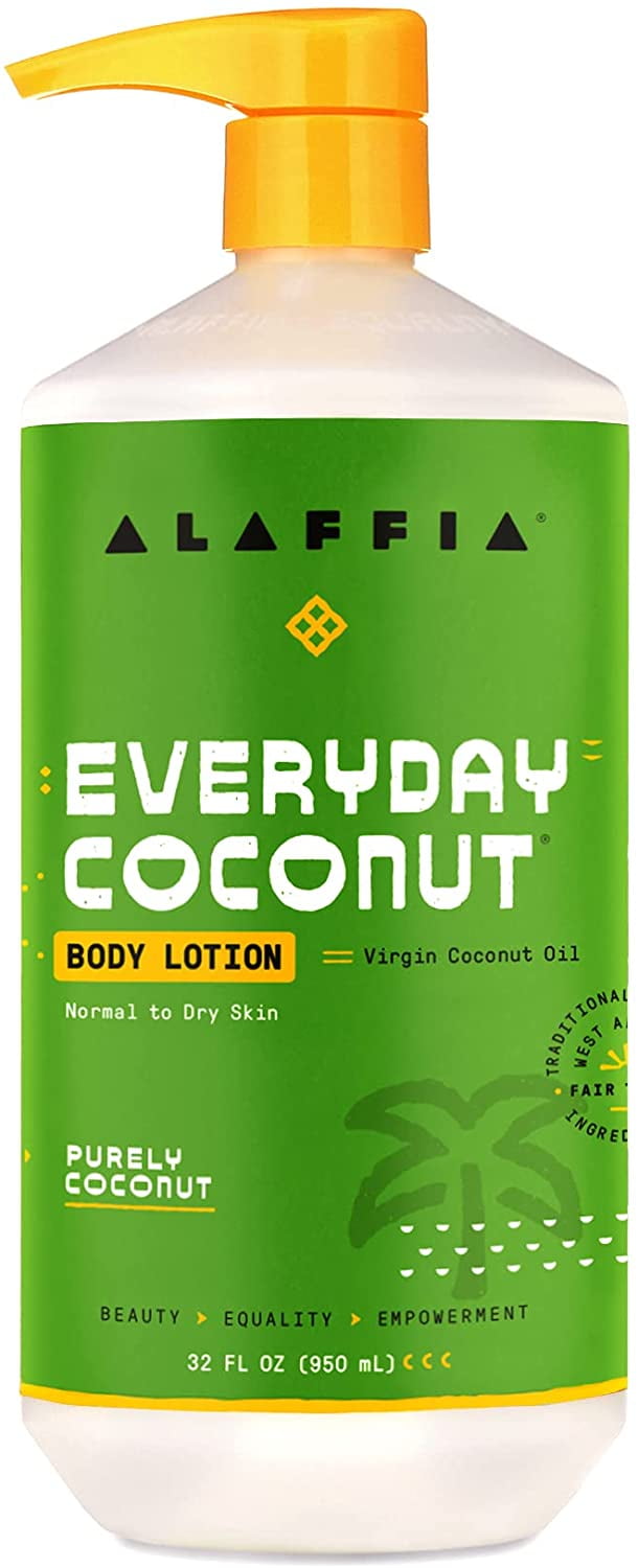 Alaffia Everyday Coconut Hydrating Body Lotion, Purely Coconut, 32 oz ...