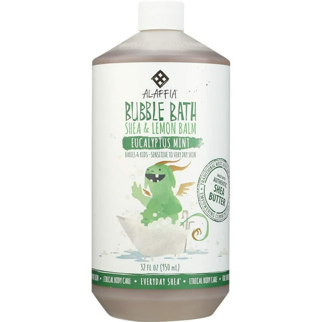 Alaffia Everyday Shea Baby Bubble Bath Eucalyptus Mint, 32 Oz - Walmart.com