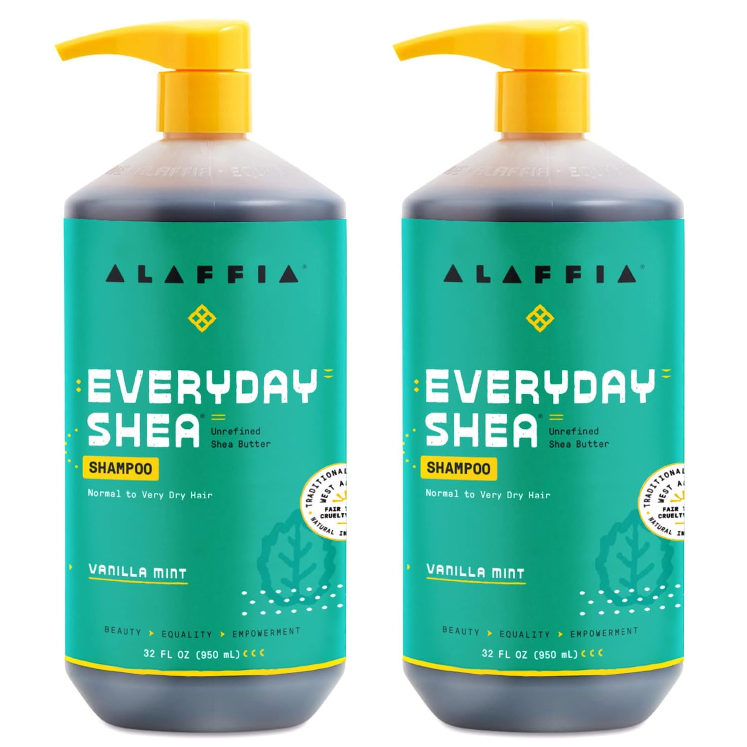 Alaffia Everyday Shea Shampoo, Gentle Cleansing Shampoo For Normal To ...