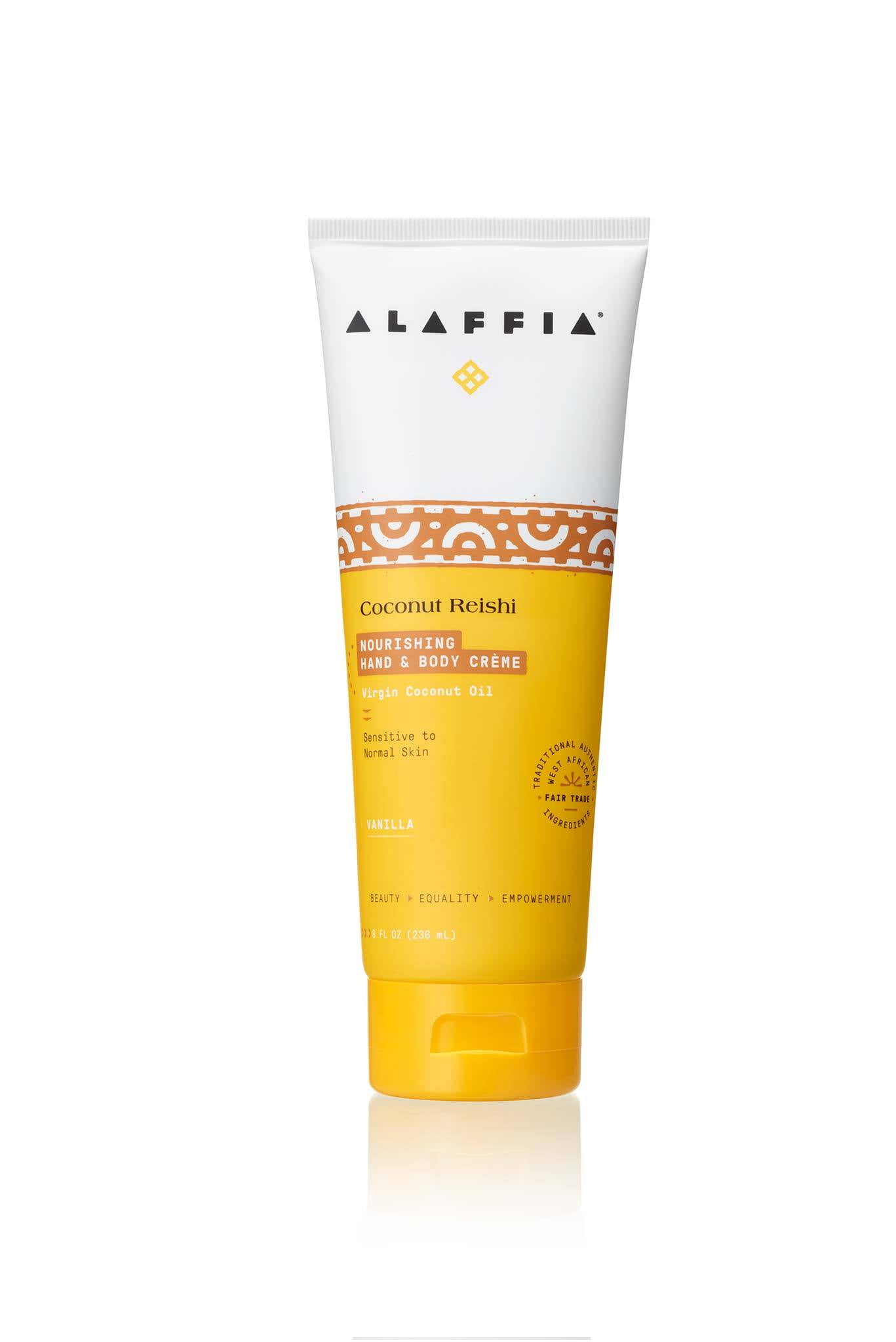 Alaffia Hand & Body Cream with Reishi Coconut Vanilla -8 fl oz ...