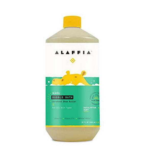 Alaffia Kids Bubble Bath Eucalyptus Mint, 32 Oz, 2 Pack - Walmart.com