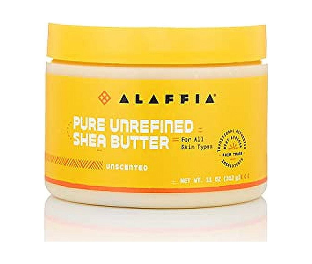 Alaffia Everyday Pure Unrefined Shea Butter, Unscented, 11 Oz - Walmart.com