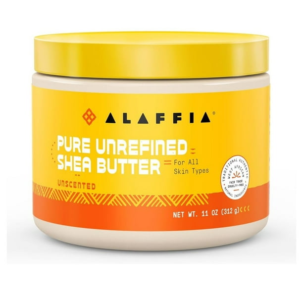 Alaffia African Shea Butter, Unscented, Deeply Moisturizing, 11 Oz ...