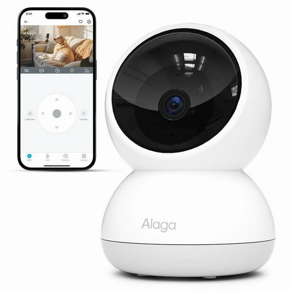 【Alaga AI 2K FHD 2.4G/5G WiFi Security Camera】3MP CCTV Indoor Monitor ...