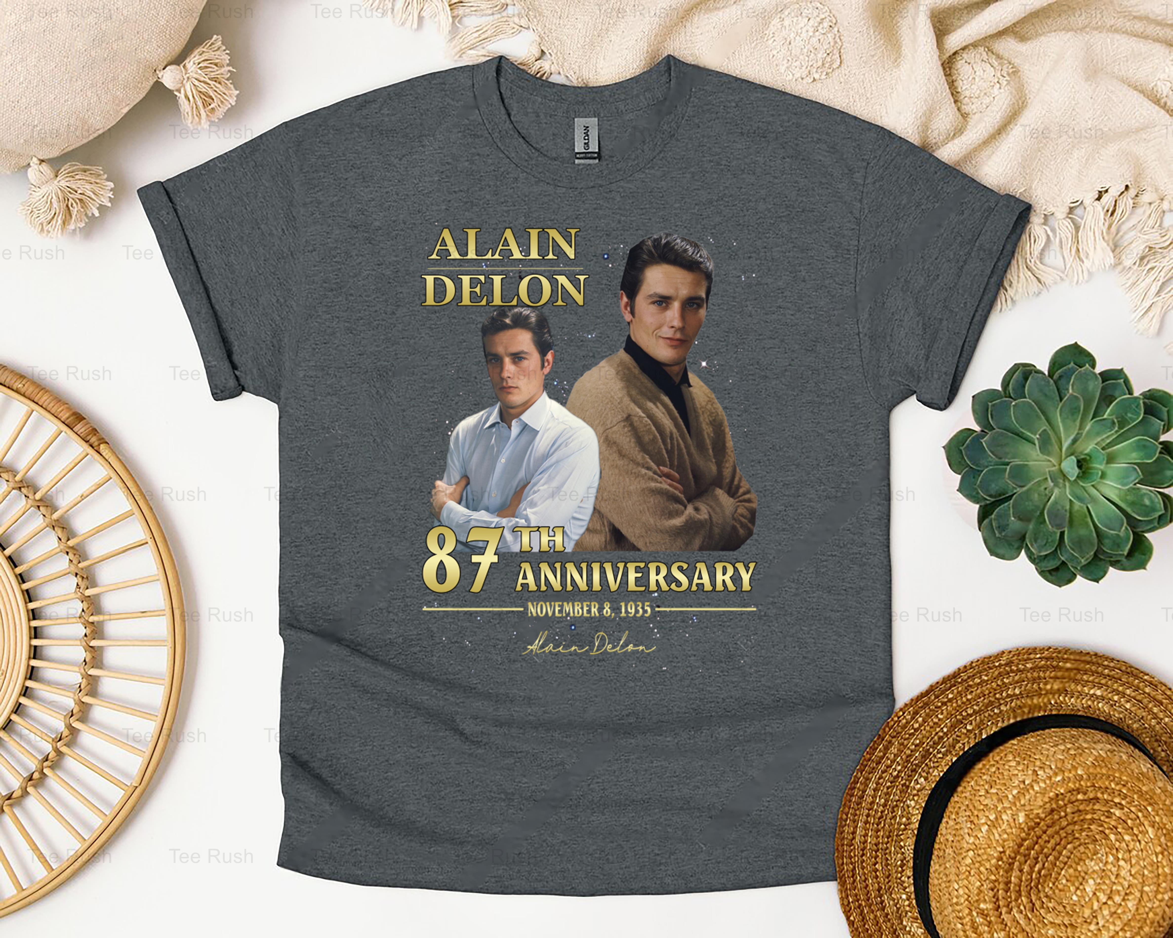 Alain Delon French Actor 45th Anniversary Icon Legend Le Samourai,T ...