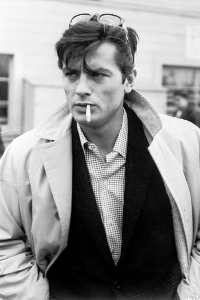 Alain Delon Hunky iconic pose 1960's 24x36 Poster - Walmart Business ...