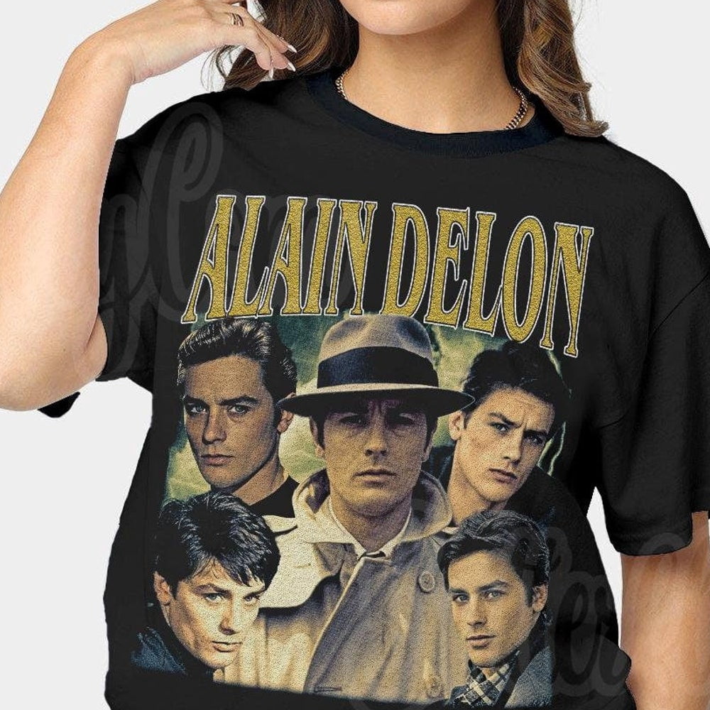 Alain Delon Vintage Style T Shirt, Alain Delon shirt, Alain Delon ...