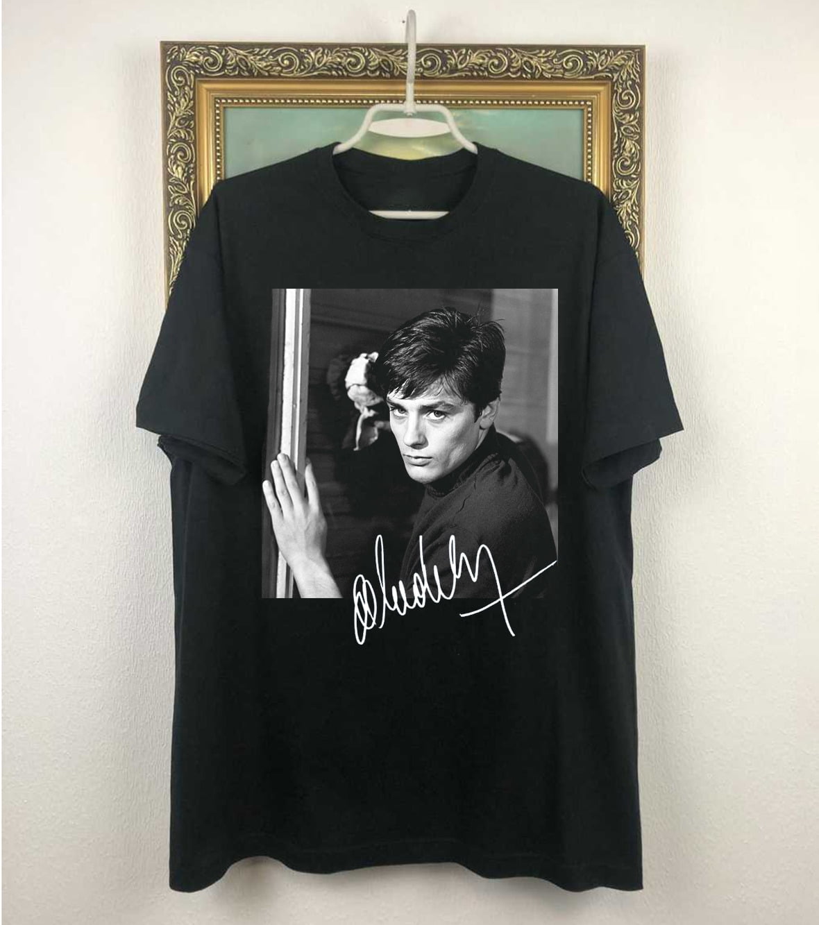 Alain Delon signature Gift For Fans Cotton Unisex T-Shirt S-5XL BL2.332 ...