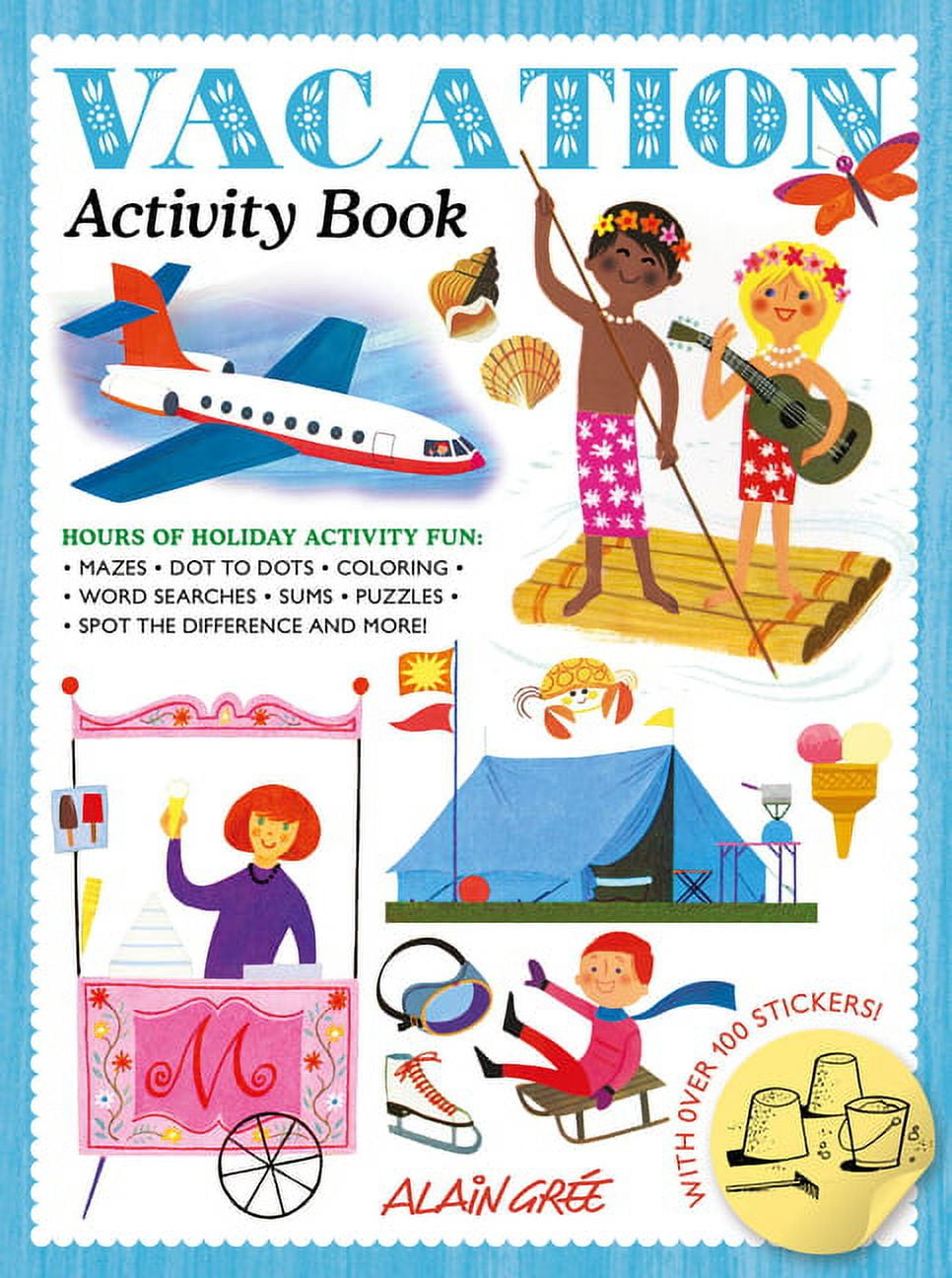Alain Grée Activity Book: Vacation Activity Book (Paperback) - Walmart.com