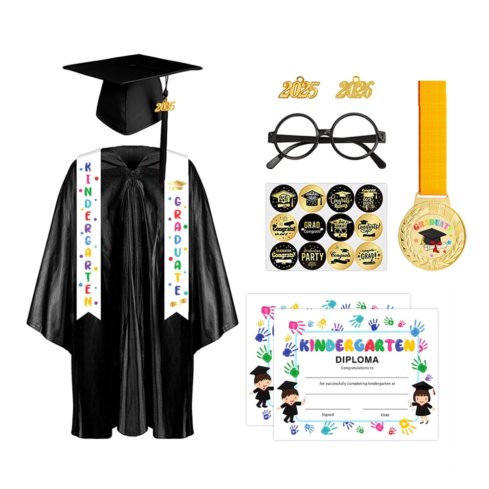 Alaiyaky 2025 Kindergarten Graduation Cap and Gown,Celebrate Your ...