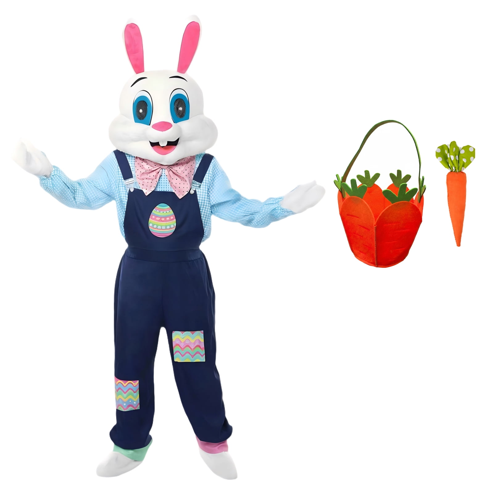 Alaiyaky Easter Bunny Costume Adult - Deluxe Easter Bunny Suit Rabbit ...