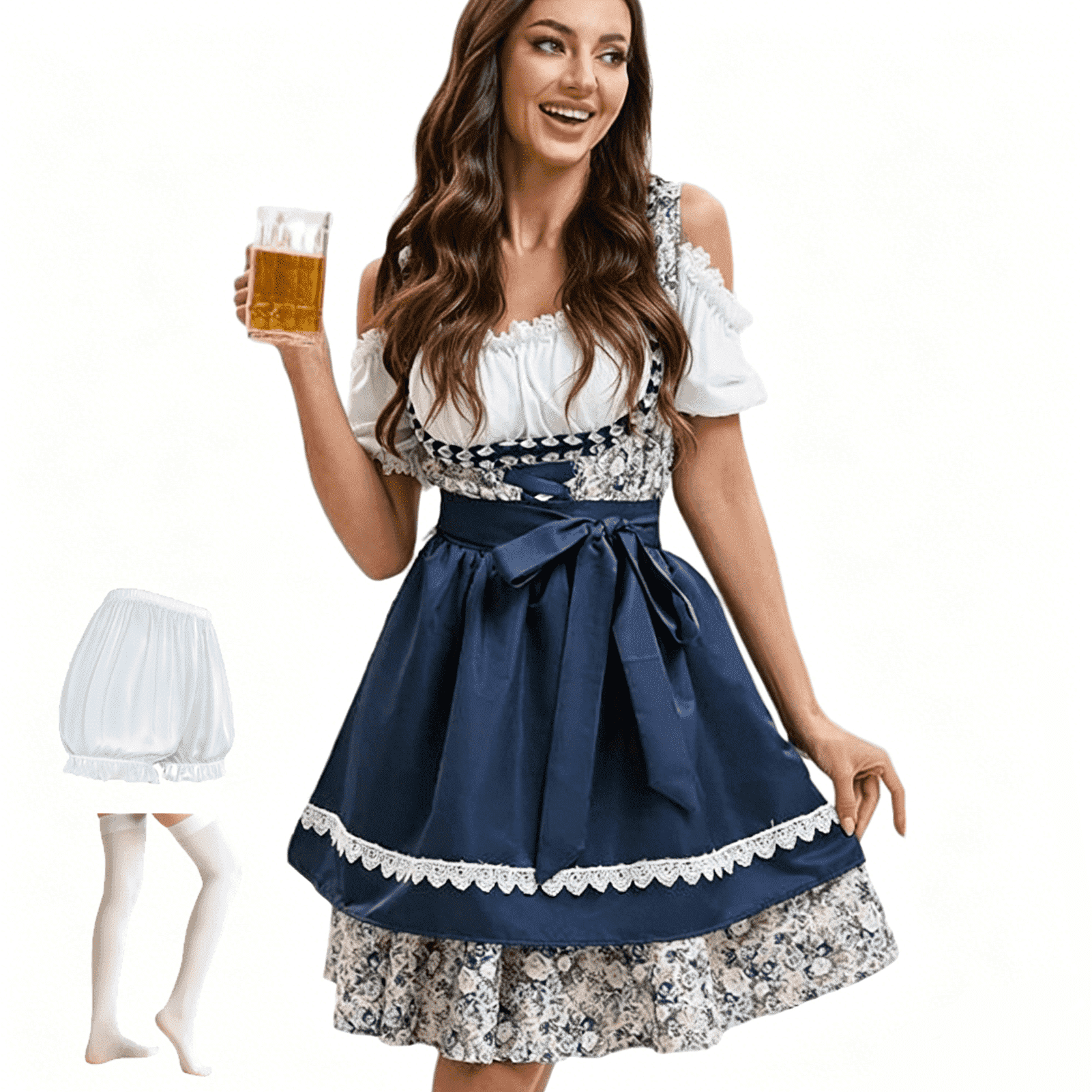 Alaiyaky Oktoberfest Costume for Women German Bavarian Beer Dirndl ...