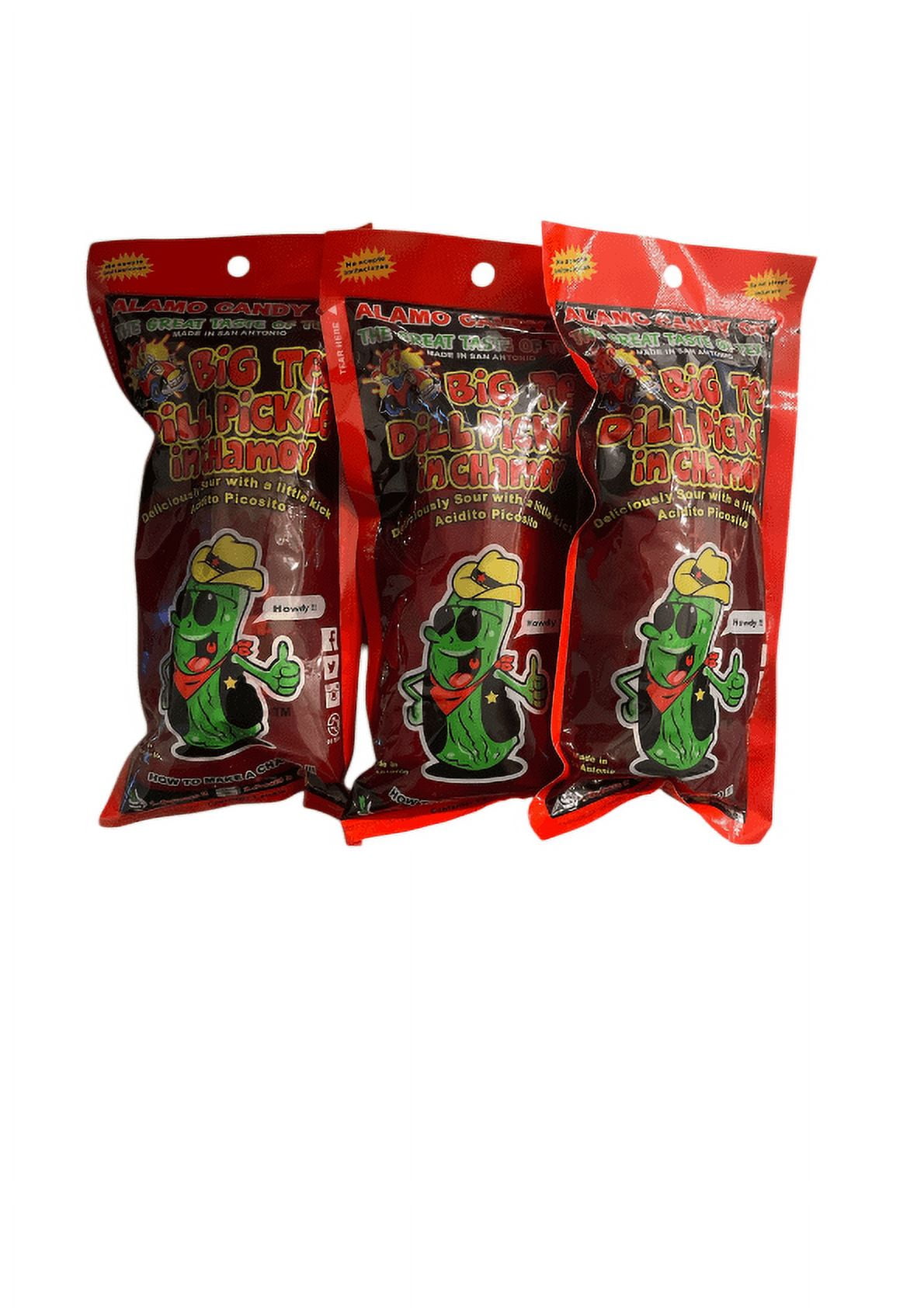 Alamo Candy Big Tex Dill Pickle In Chamoy - Three Pickles ...