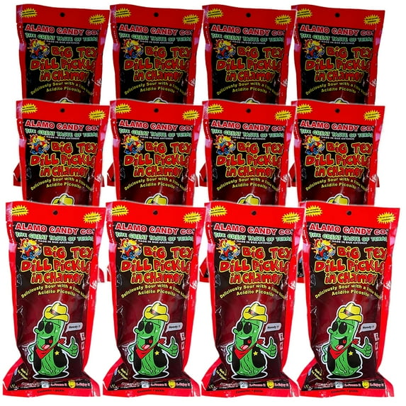 Alamo Candy Co's Chamoy Pickle Party Pack: 12 Pouches of Pucker-licious ...
