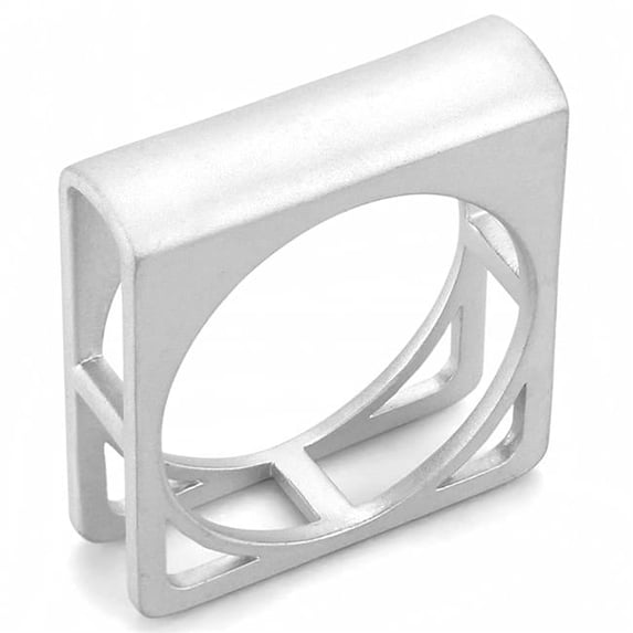 Alamode LO4255-7 Women Rhodium Brass Ring with No Stone in No Stone ...