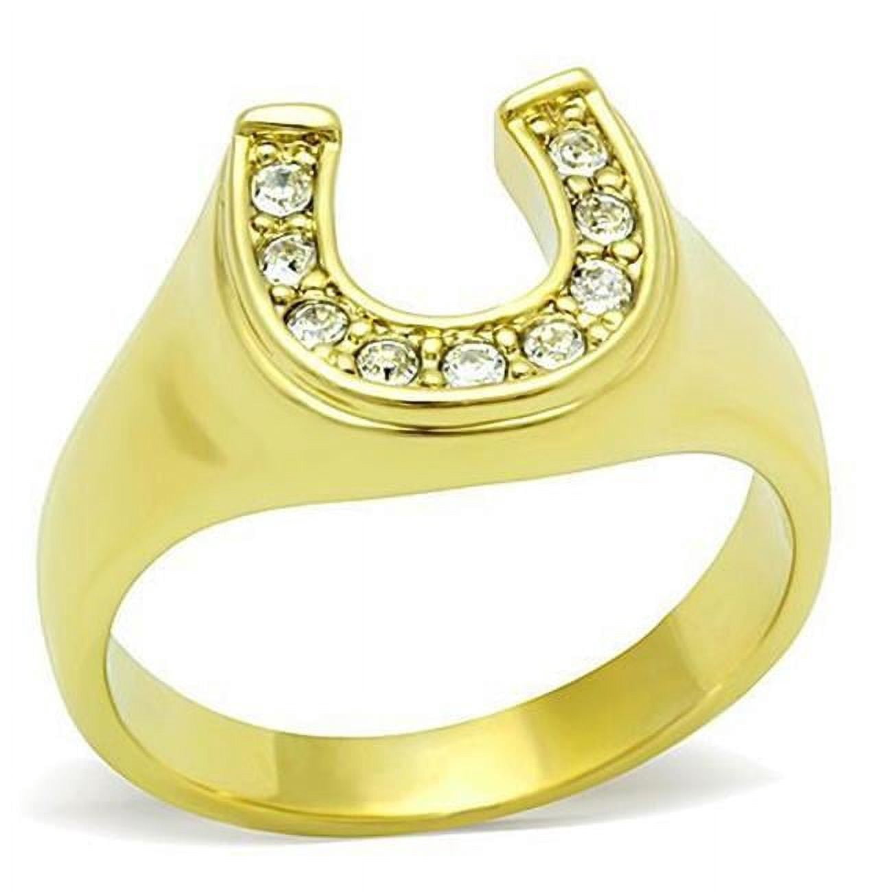 Alamode TK10616G-5 Women IP Gold Stainless Steel Ring with Top Grade ...