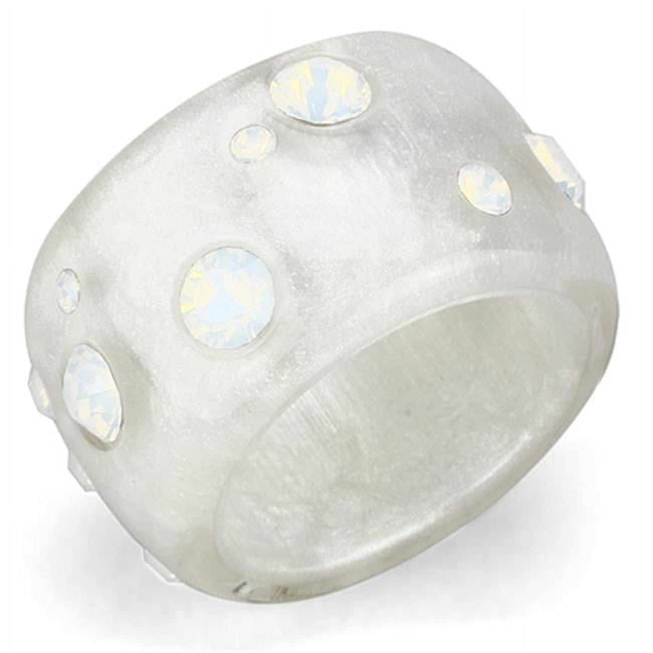 Alamode VL078-9 Women Resin Ring with Top Grade Crystal in Aurora ...