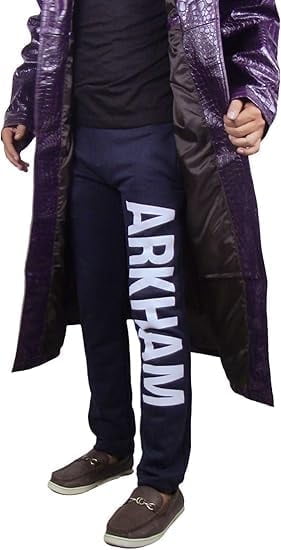 Alamodetrend Arkham Joker Cosplay Costume Navy Blue Cotton Pants ...