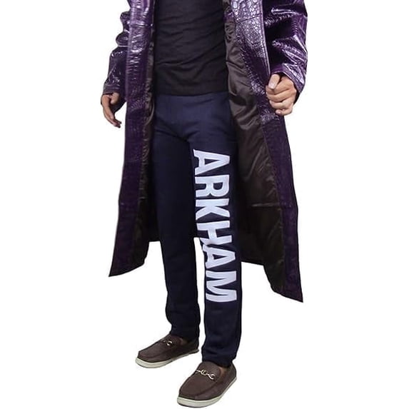 Alamodetrend Arkham Joker Cosplay Costume Navy Blue Cotton Pants ...