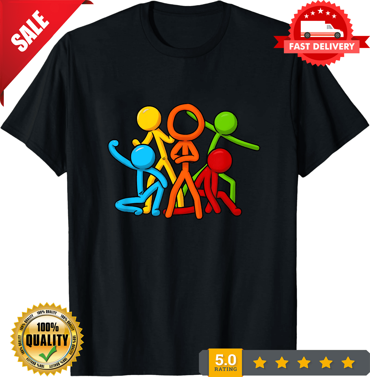 Alan Becker Logo Active T-Shirt Funny Many Color BlackRedNavyBlueWhite ...