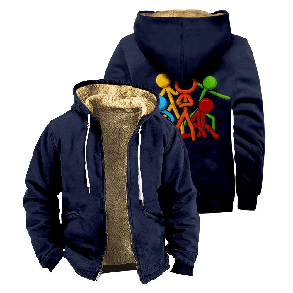 Alan Becker Zipper Hoodie Men's Long Sleeve Jacket Fashion Streetwear ...