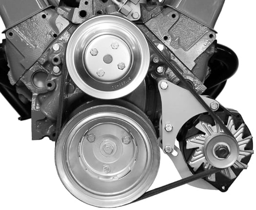 Alan Grove Components 214L SBC Block Mount Low Profile Alternator ...