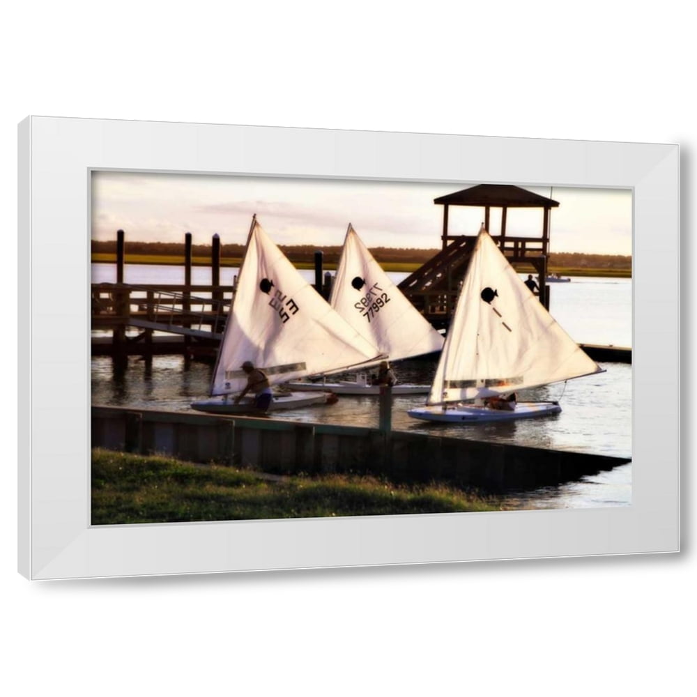 Alan Hausenflock 18x13 White Modern Wood Framed Wall Art Titled - Three ...