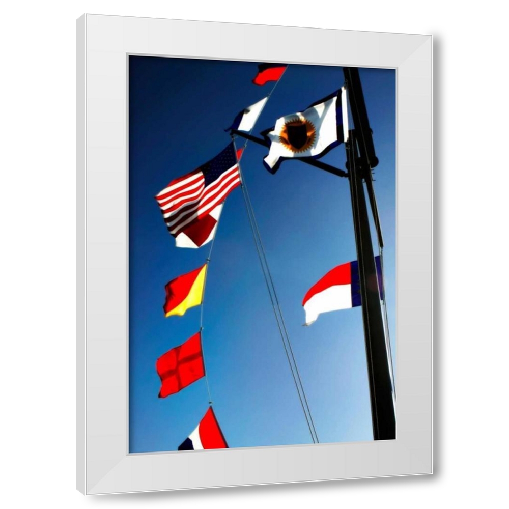 Alan Hausenflock 4x24 White Modern Wood Framed Wall Art Titled - Signal ...