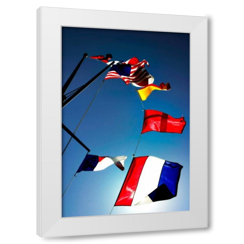 Alan Hausenflock 4x24 White Modern Wood Framed Wall Art Titled - Signal ...