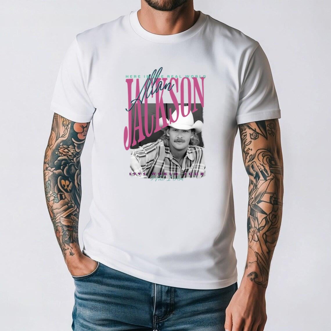 Alan Jackson 1994 World Tour Retro Country Music Concert T-Shirt, for ...