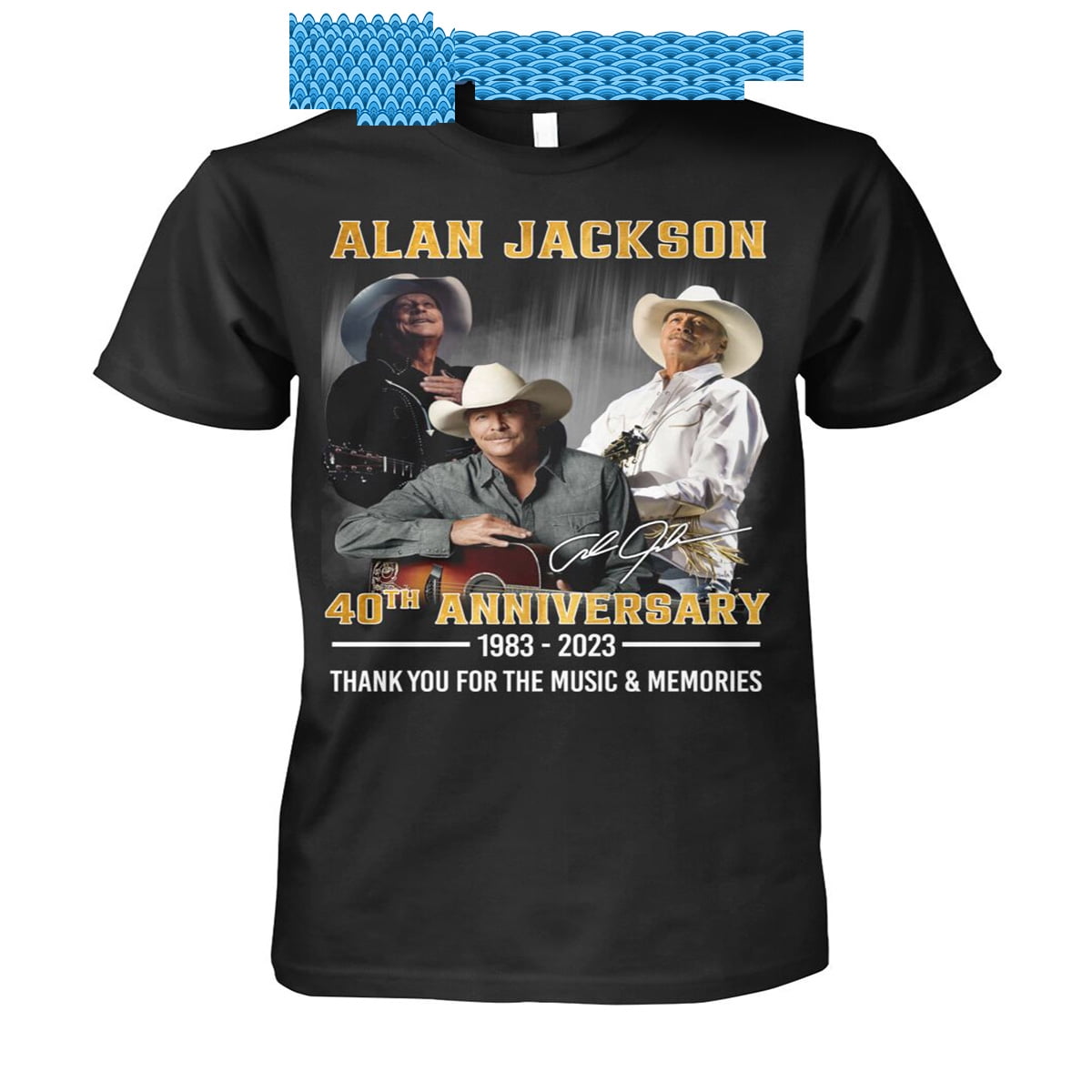Alan Jackson 40th Anniversary 1983 2023 Memories T Shirt - Walmart.com