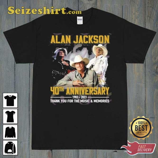 Alan Jackson 40th Anniversary 1983 2023 Thank You For The Music ...