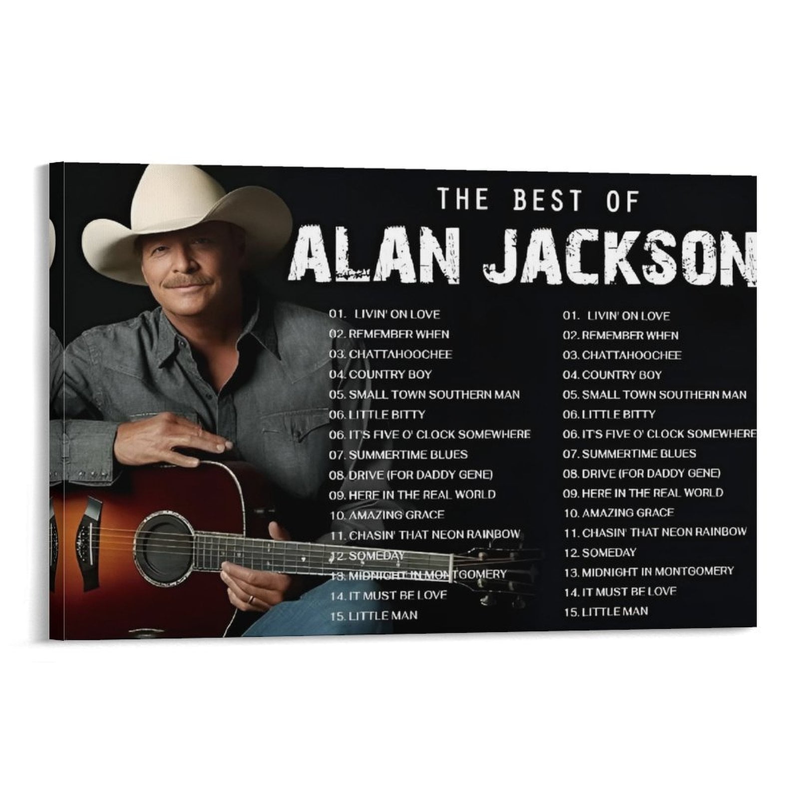 Alan Jackson Art Country Singer Poster (17) Poster Cool Artworks ...