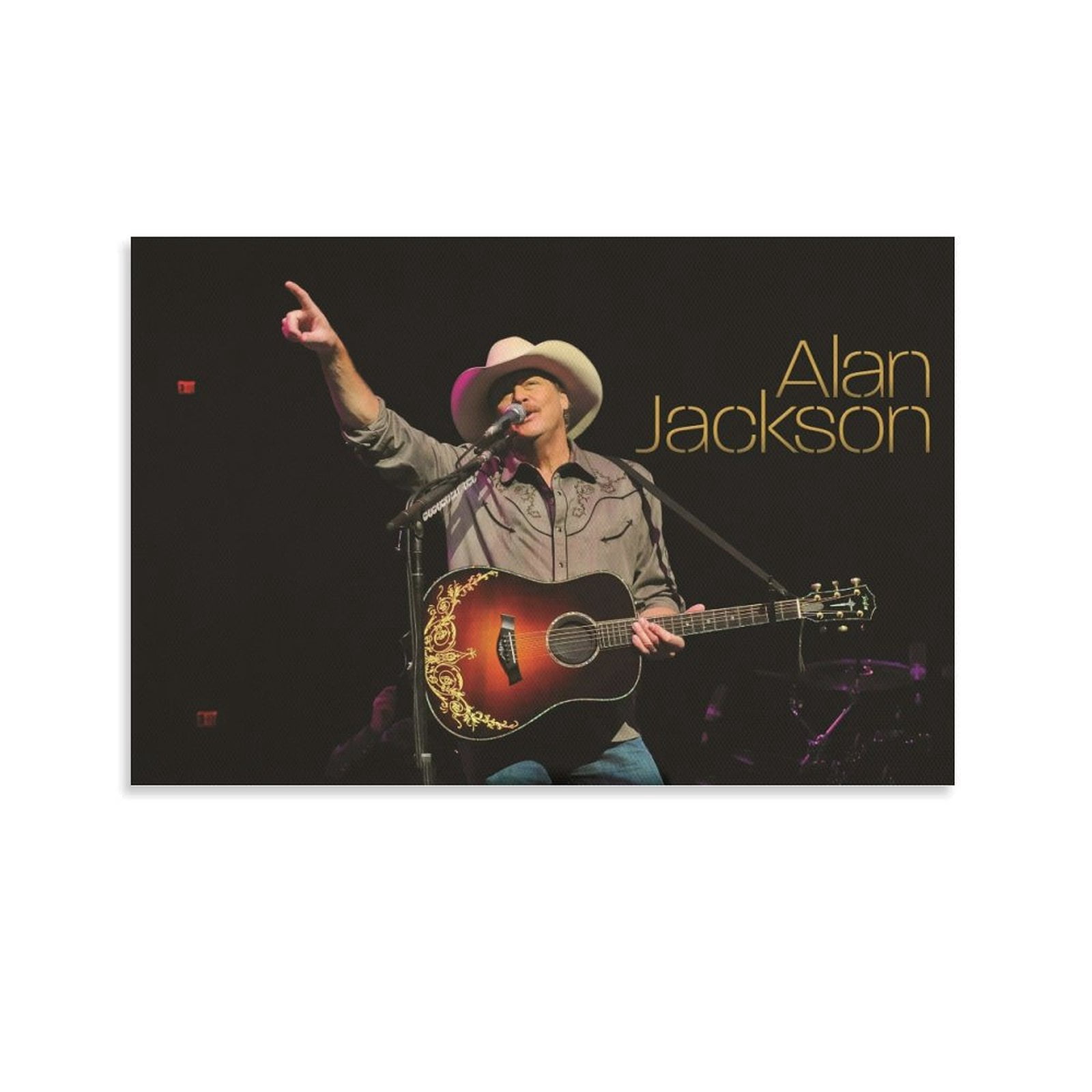 Alan Jackson Art Country Singer Poster (6) Poster Cool Artworks ...