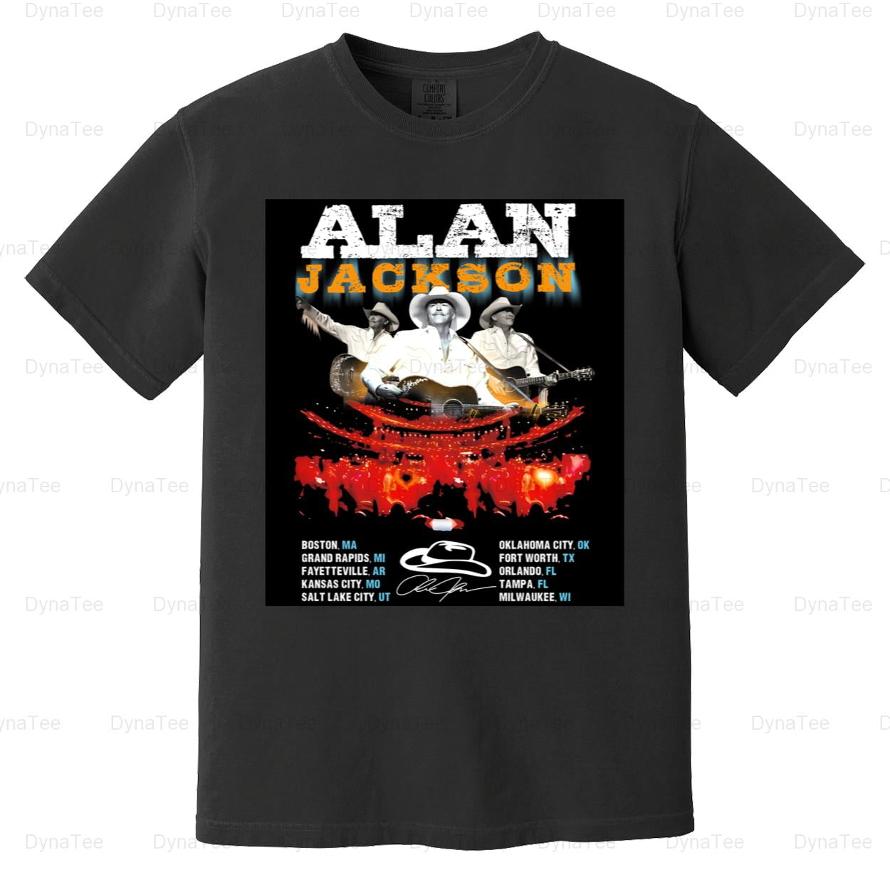 Alan Jackson Concert Venues USA 2024 Tour Country Music Singer Comfort ...