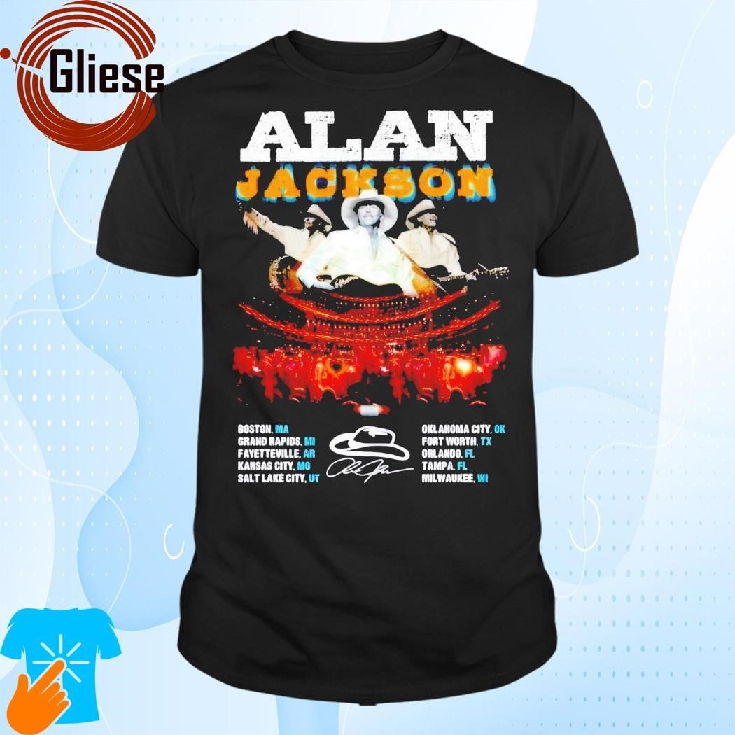 Alan Jackson Last Call One More For The Road 2024-2025 T Shirt ...