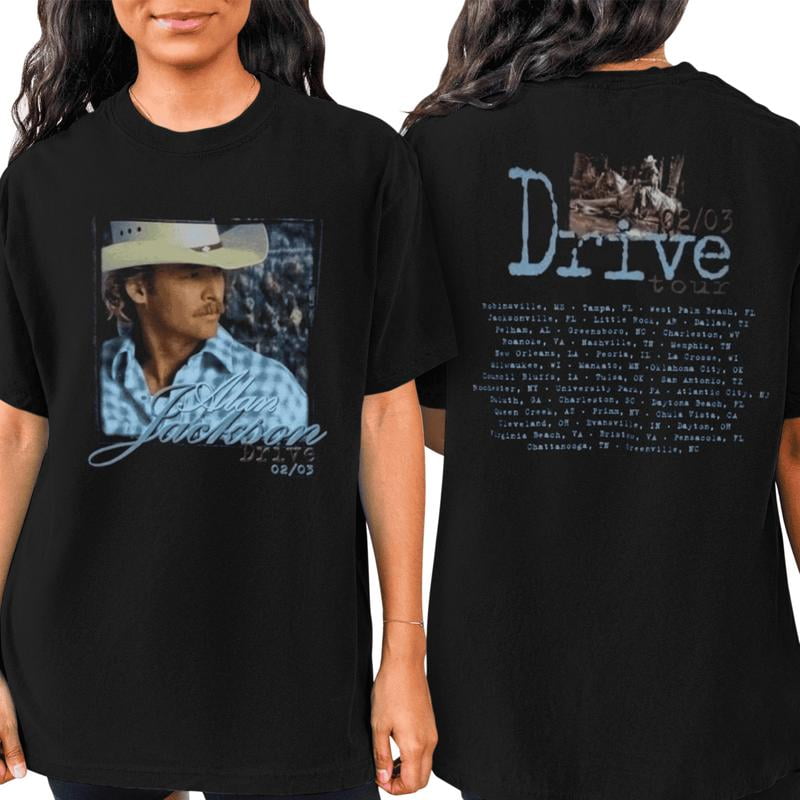Alan Jackson Live In Concert American Singer Songwriter Large T Black ...