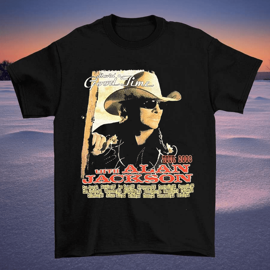 Alan Jackson Tour Short Sleeve Cotton T- Shirt Unisex All Size S to 5XL ...