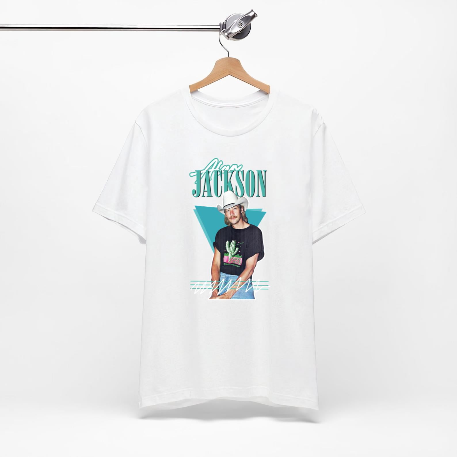 Alan Jackson Vintage Graphic Faded-Style Unisex T-Shirt Men Women All ...