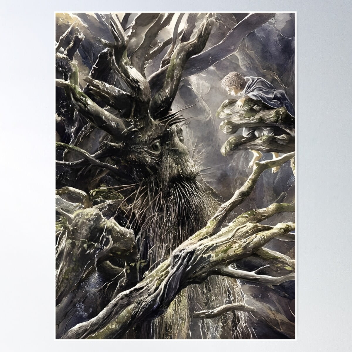 Alan Lee - Treebeard Poster Wall Art, Modern Wall Decor For Living Room ...