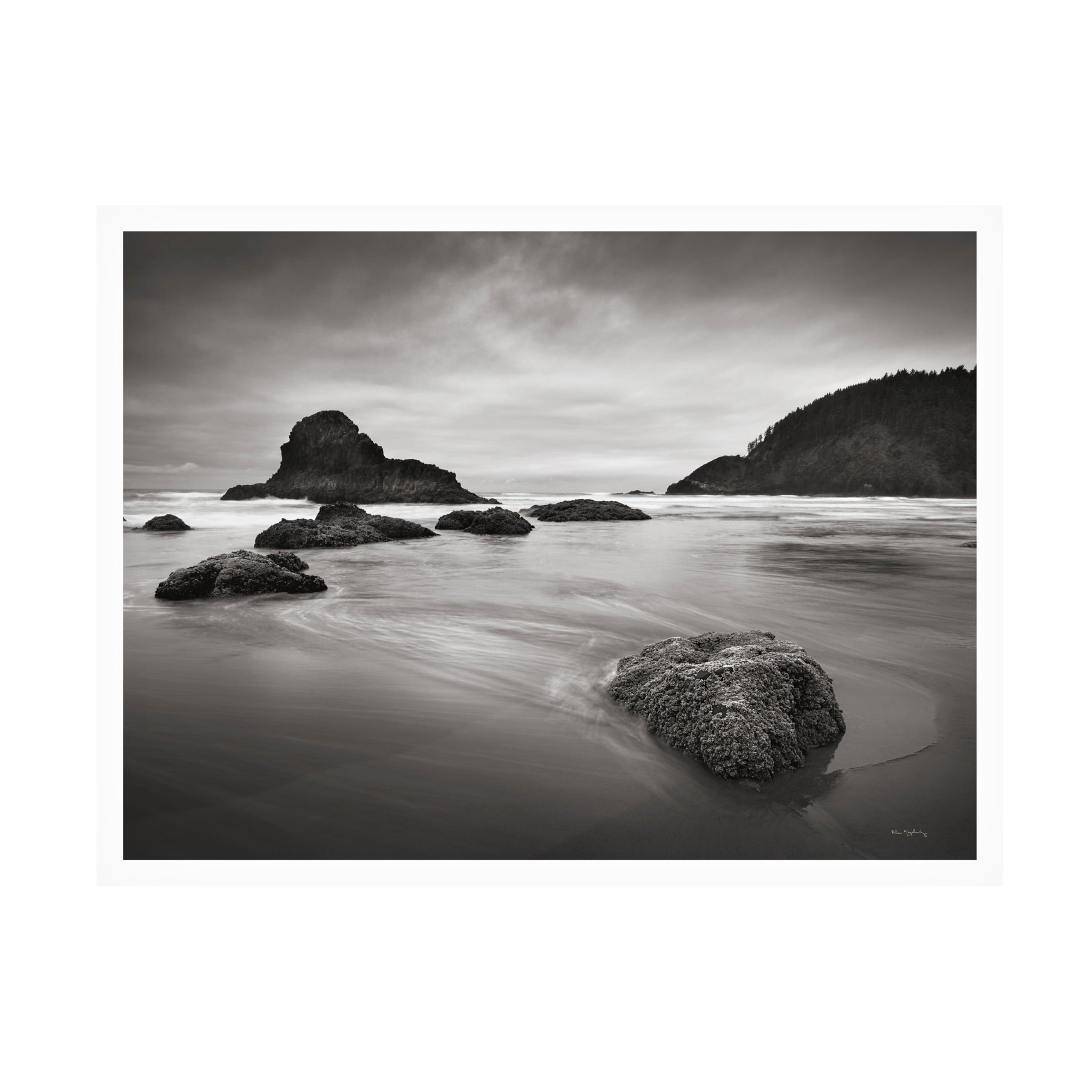 Alan Majchrowicz 'Indian Beach II with Border' Canvas Art - Walmart.com