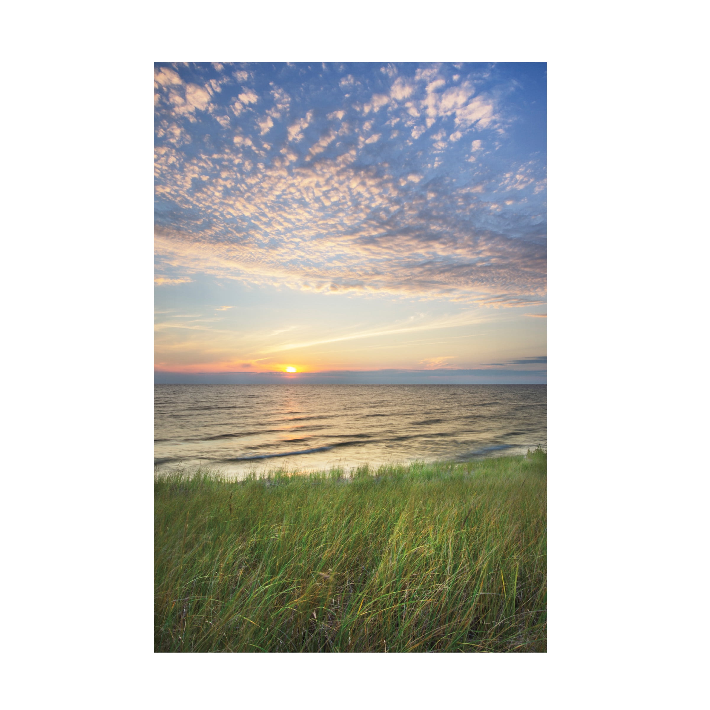 Free Shipping! Trademark Fine Art Alan Majchrowicz Lake Michigan Sunset ...