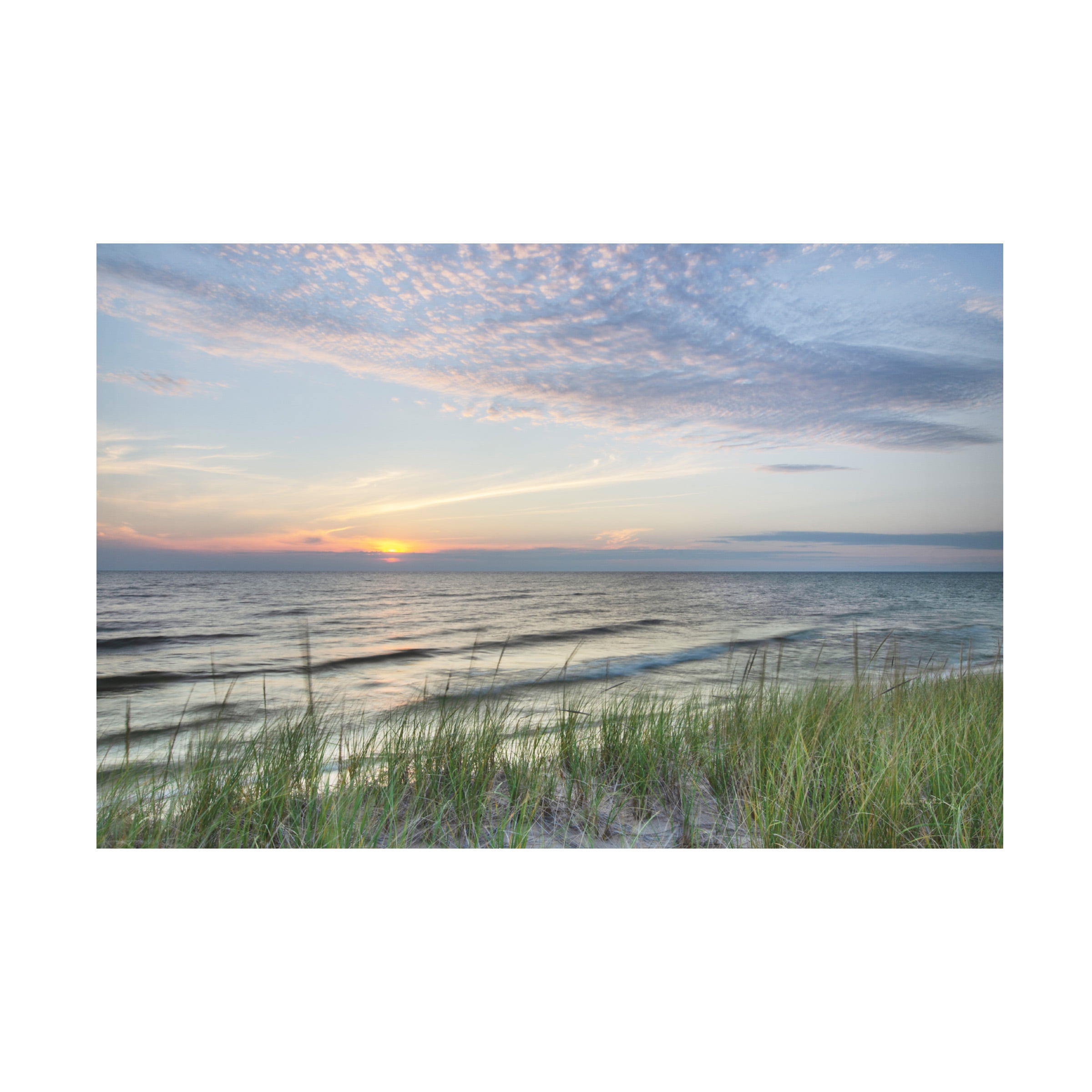 Alan Majchrowicz 'Lake Michigan Sunset III' Canvas Art - Walmart.com