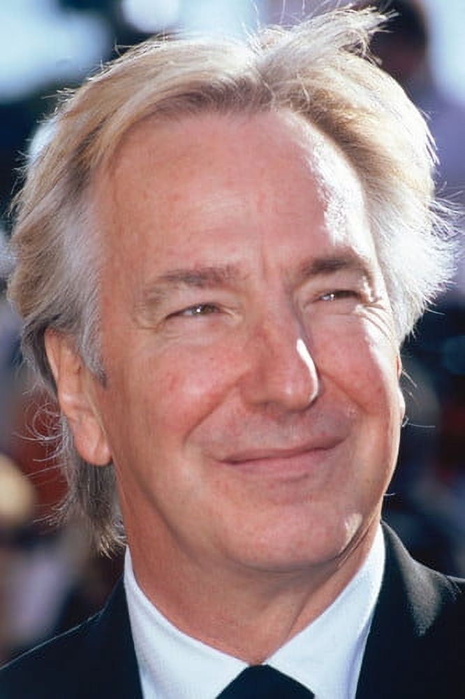 Alan Rickman Candid Smiling Close Up 24X36 Poster - Walmart.com